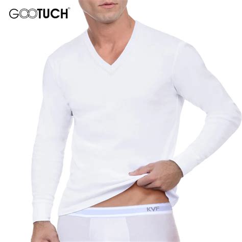 Plus Size Men Long Sleeve Thermal Underwear Shirt Men Basic Tops Cotton
