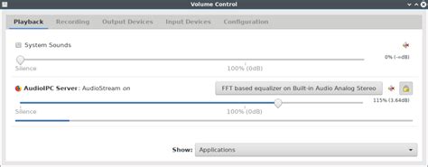 Troubleshoot Problems With Audio Using Pulseaudio Volume Control