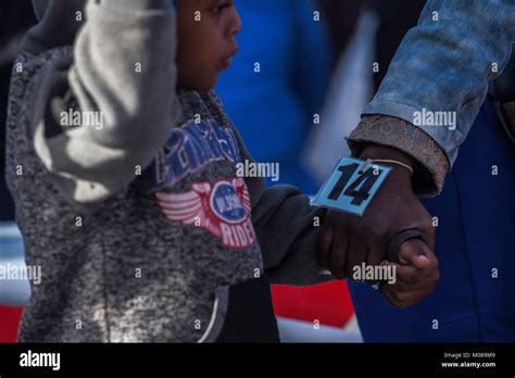 Palermo Italy 18th Jan 2018 Migrants Rescued Off The Coast Of Libya