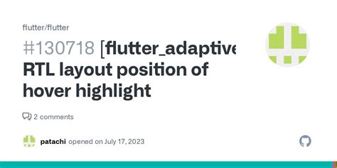 Flutter Adaptive Scaffold RTL Layout Position Of Hover Highlight