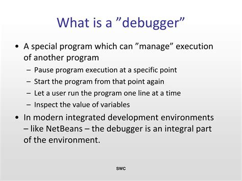 PPT Using A Debugger PowerPoint Presentation Free Download ID 6886233