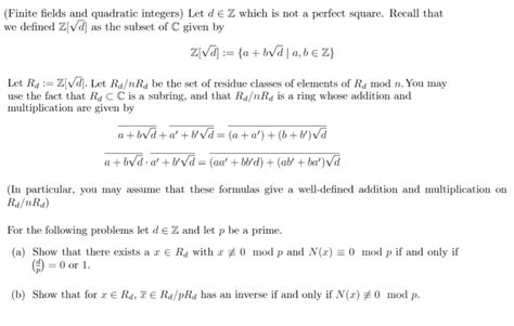 Math Topic Number Theory Cryptography Note N Chegg