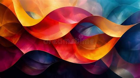 A Layered Composition Of Translucent Shapes And Patterns Portrays The Concept Of Overlapping