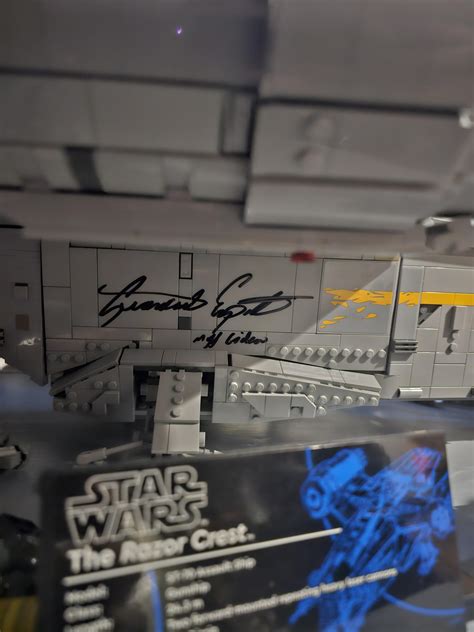 Got My Razor Crest Signed By Giancarlo Esposito And Mercedes Varnado Then Got My Bad Batch