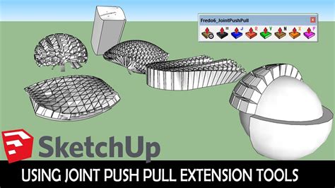 Architutors Using Joint Push Pull Extension Tools In Sketchup Youtube