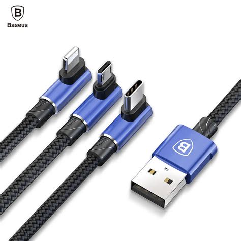 Aliexpress Com Buy Baseus In USB Cable For IPhone X Cable Micro USB Type C Cable For