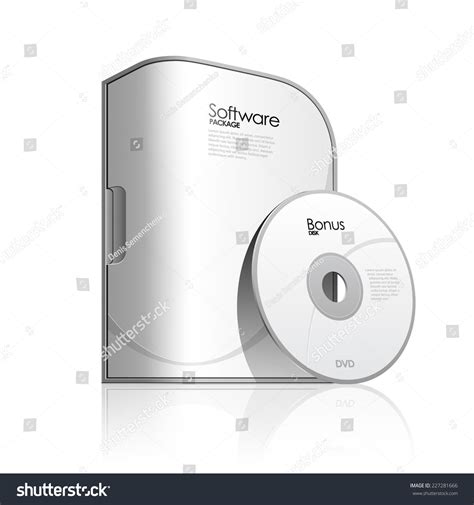 White Software Box Rounded Corners Stock Vector Royalty Free
