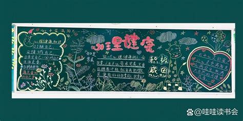 心理健康和安全教育的黑板报简单又好看（高清18张） 黑板报图片大全