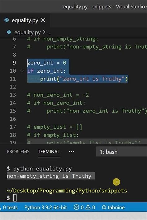 Truthy Vs Falsy Values In Python Youtube