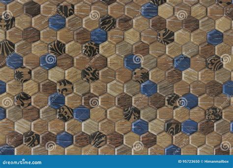 3d Hexagon Pattern Tile Texture Background Royalty Free Stock Image
