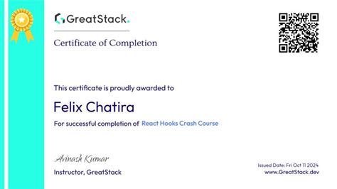 Felix Chatira On Linkedin Thanks To Avinash Kumar At Greatstack 🎓 For