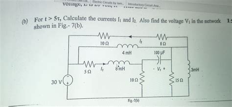 b ﻿for t 5τ ﻿calculate the currents i1 ﻿and i2