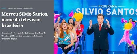 Imprensa Internacional Repercute Morte De Silvio Santos