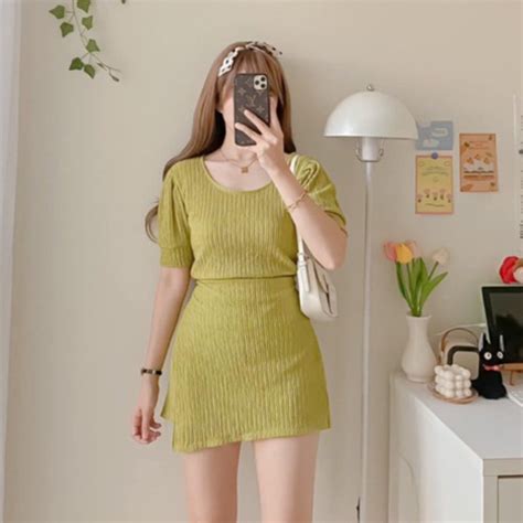 Julianne Puff Sleeve Coordinates Terno Shopee Philippines