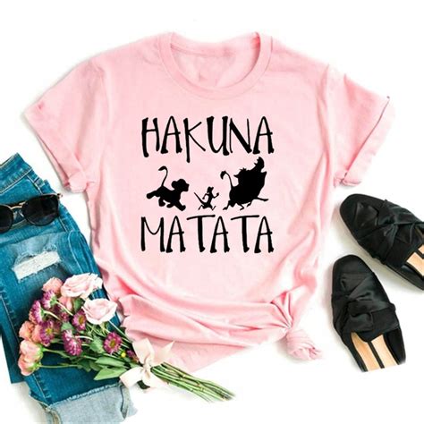 Damskie Koszulki Kawaii Hakuna Matata Mieszne Kr 13796901229 Allegro Pl