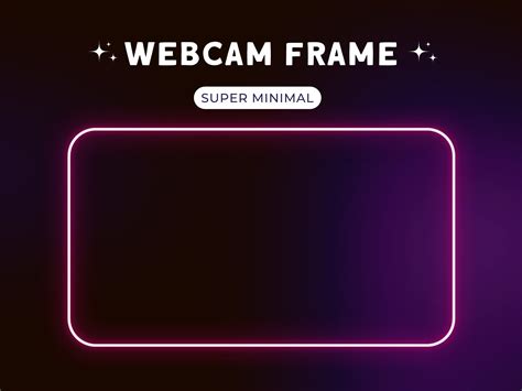 Simple Pink Webcam Frame Facecam Webcam Border Twitch Graphics