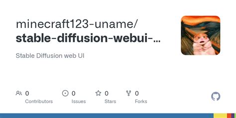 Github Minecraft Uname Stable Diffusion Webui Directml Stable Diffusion Web Ui