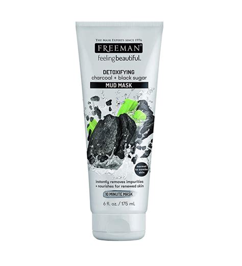 Freeman Detoxifying Mud Mask Charcoal Black Sugar