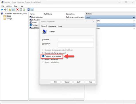 3 Ways To Set Windows Local User Account Passwords To Never Expire