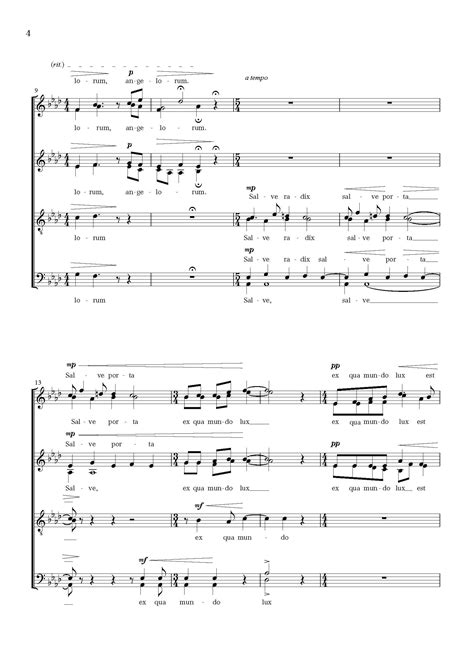 Ave Regina Caelorum Matteo Magistrali 合唱楽譜の出版 −東京国際合唱機構−