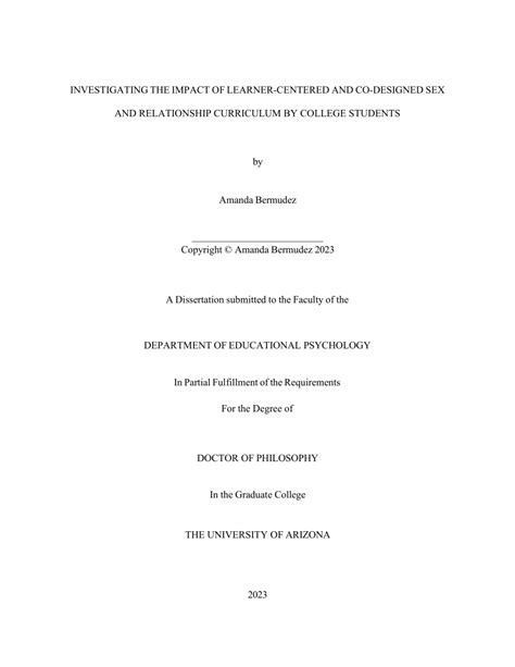 Pdf Investigating The Impact Of Learner Centered And Co Designed Sex
