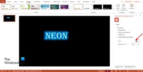 How To Create A Neon Text In Powerpoint