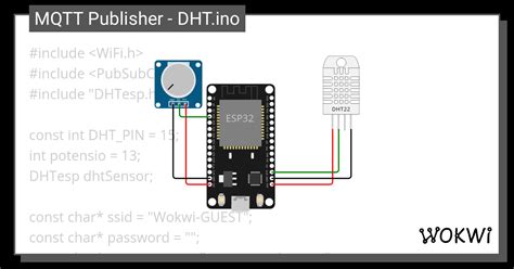 mqtt publisher dht dan potensio wokwi esp32 stm32 arduino simulator