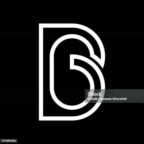 Logo Bg Minimal Icône Dune Lettre Gb Sur Fond De Luxe Idée De Logo