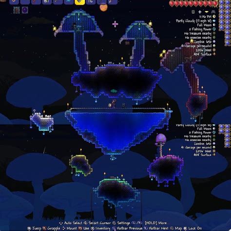 Surface Glowing Mushroom Biome I Built On My Switch Terraria