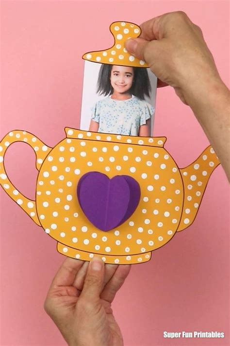 Mothers Day Teapot Card The Craft Train Mothers Day Crafts