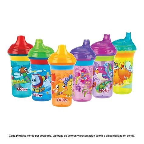 Vaso Entrenador Nuby Easy Sip Lik It Doble Pared 9oz Varios Colores 1