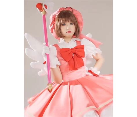 Cardcaptor Sakura Cosplay Costume Halloween Carnival Costume Dress For