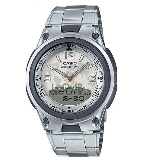 Jual Casio Analog Digital Aw 80d 7a2v Jam Tangan Pria Silver White
