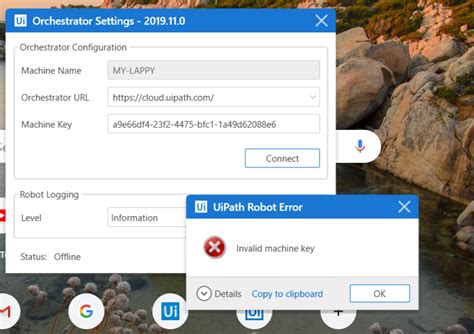 Orchestrator Connection Error Invalid Machine Key And Empty Orchestrator Api Versions Help