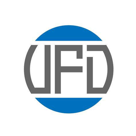 Ufd Letter Logo Design On White Background Ufd Creative Initials