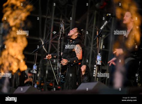 Clisson France 20th June 2025 The Hu Performing Live On Stage At Hellfest Open Air In