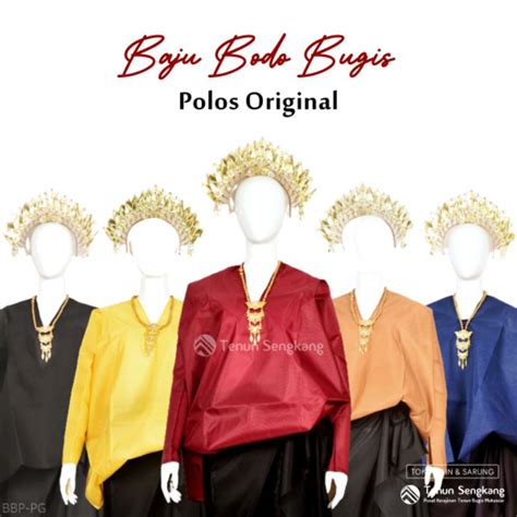 Jual Baju Bodo Adat Bugis Makassar Dewasa Polos Tokko Asli Lengan
