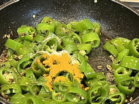Mirchi Ki Tipore Rajasthani Green Chilli Subzi Foodie Trail