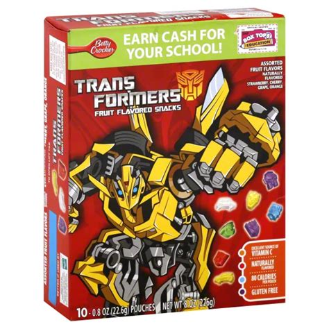 Betty Crocker Transformers Assorted Fruit Flavored Snacks Shop Fruit