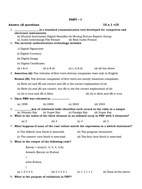 12th Computer Applications Full Portion Model Question Paper English