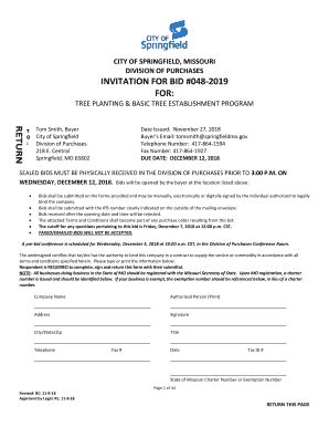 Fillable Online TREE PLANTING BASIC TREE ESTABLISHMENT PROGRAM Fax Email Print PdfFiller