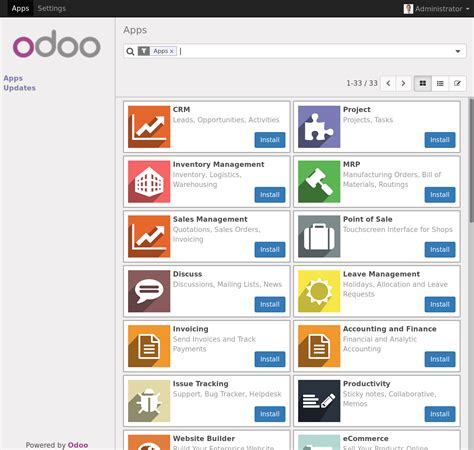 Odoo Screenshots