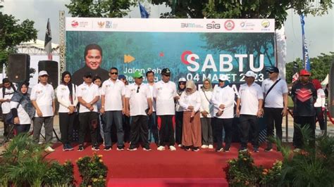 Ultah BUMN Ribuan Orang Ikuti Jalan Sehat Berita Rembang Cyber