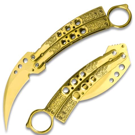 Rainbow Karambit Tactical Butterfly Knife Sharp Limited Edition Edge
