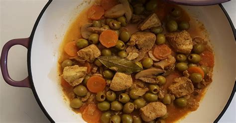 Tajine Zitoune Traditional Chicken Dish From Algeria Maghreb