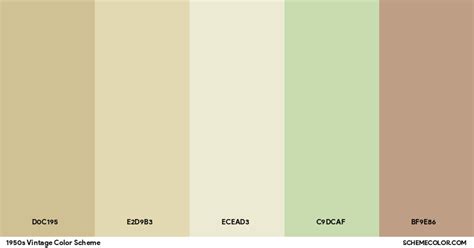 1950s Color Scheme