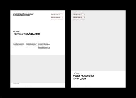 A3 Presentation Grid System For Indesign Portrait Behance