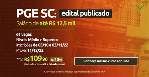 Concurso Pge Sc 2022 Vagas Para Abertas Blog Aprova Concursos Notícias