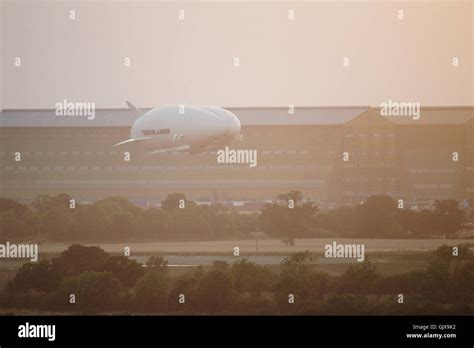 The Airlander The Largest Aircraft In The World During Its Maiden Flight At Cardington