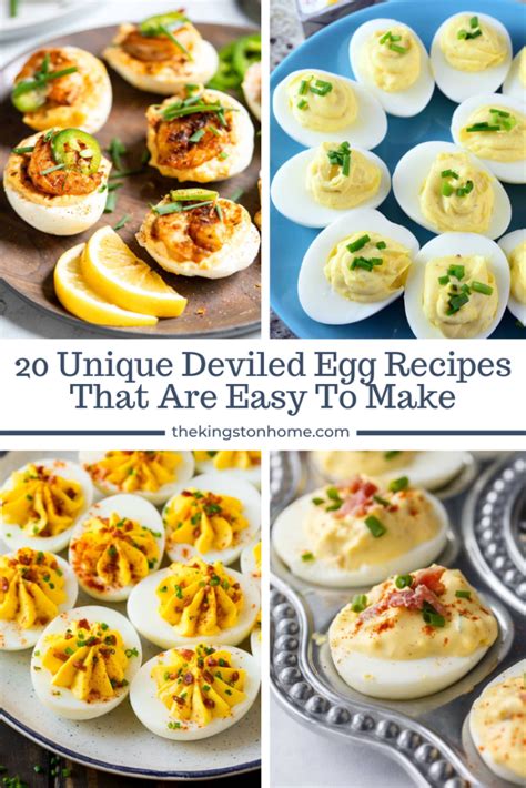 20 Unique Deviled Egg Recipes That Are Easy To Make The Kingston Home